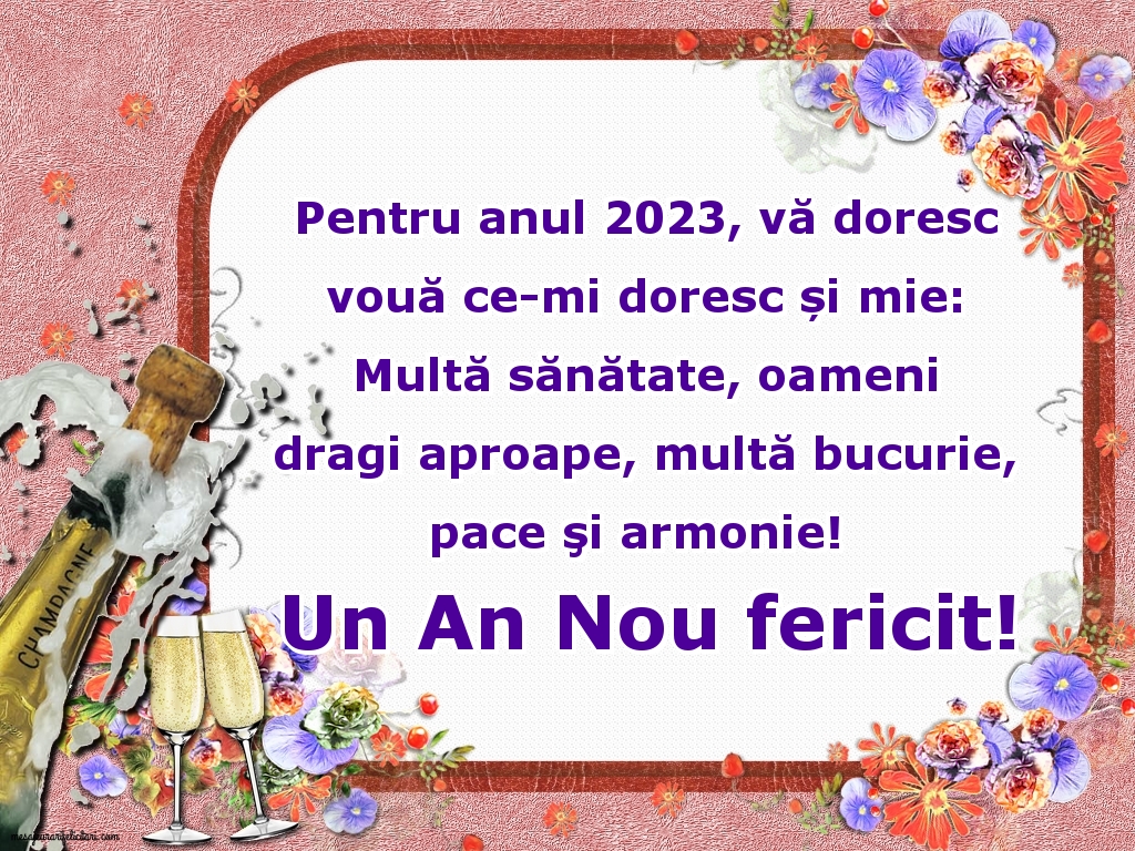 Felicitari de Anul Nou: 1 Ianuarie - mesajeurarifelicitari.com